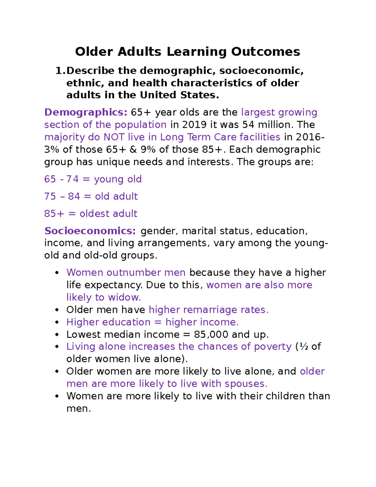 Document 63 - Older Adults Learning Outcomes 1 the demographic ...