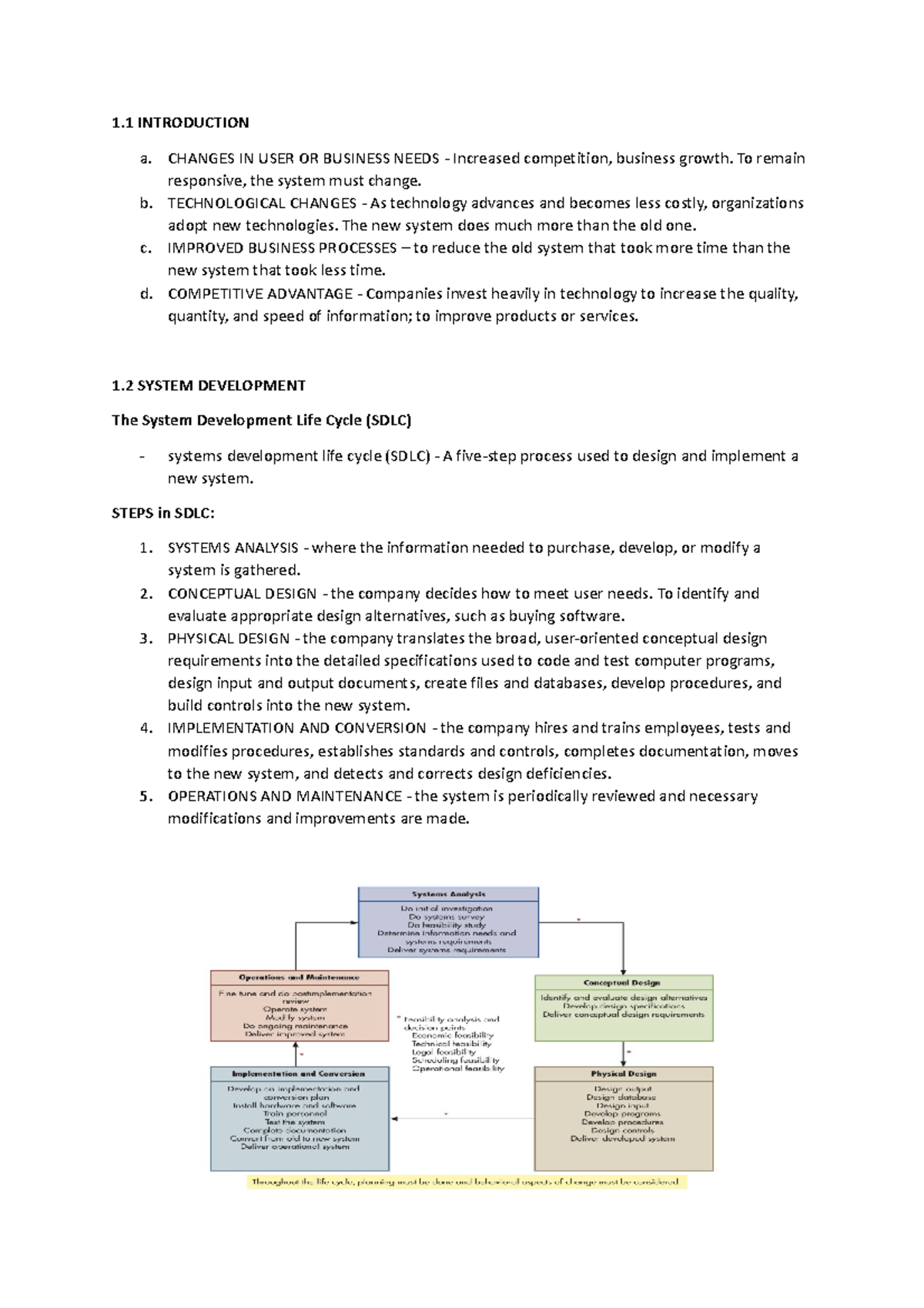 Chapter 22 AIS 655 - thnks - 1 INTRODUCTION a. CHANGES IN USER OR BUSINESS NEEDS - Increased ...