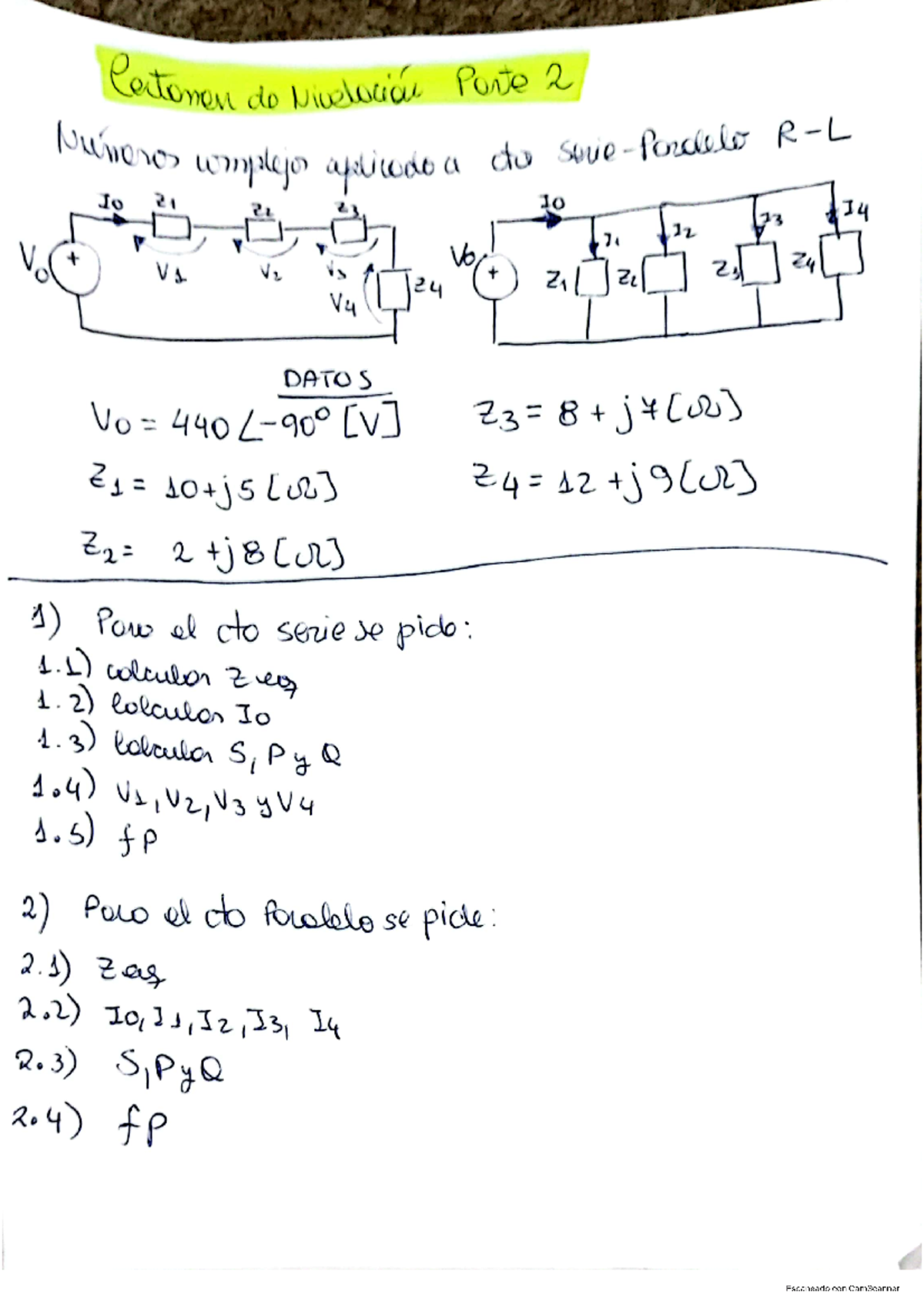 Certamen Nivelación Parte 2 - Catamon do Nivelocian Porte 2 Numeros ...