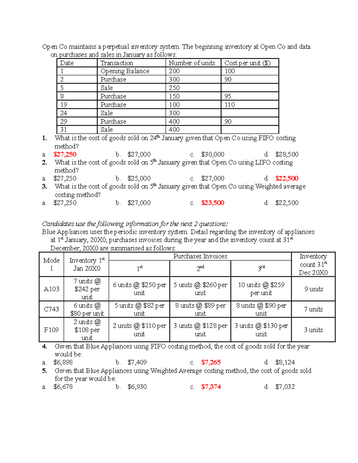 TN chuong 8 - dad àh idfh - Open Co maintains a perpetual inventory ...