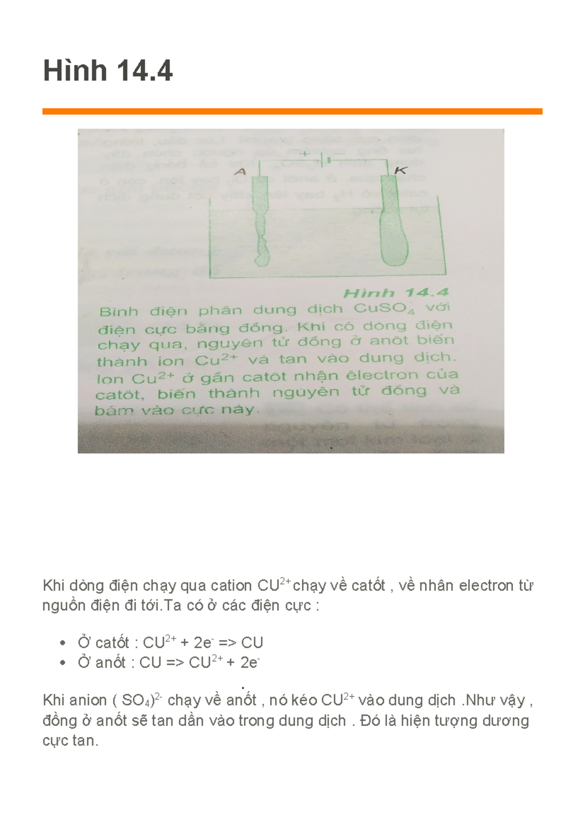 Lí - fbf gdhdf ghfdgr - Physics - Hình 14. Khi dòng điện chạy qua ...