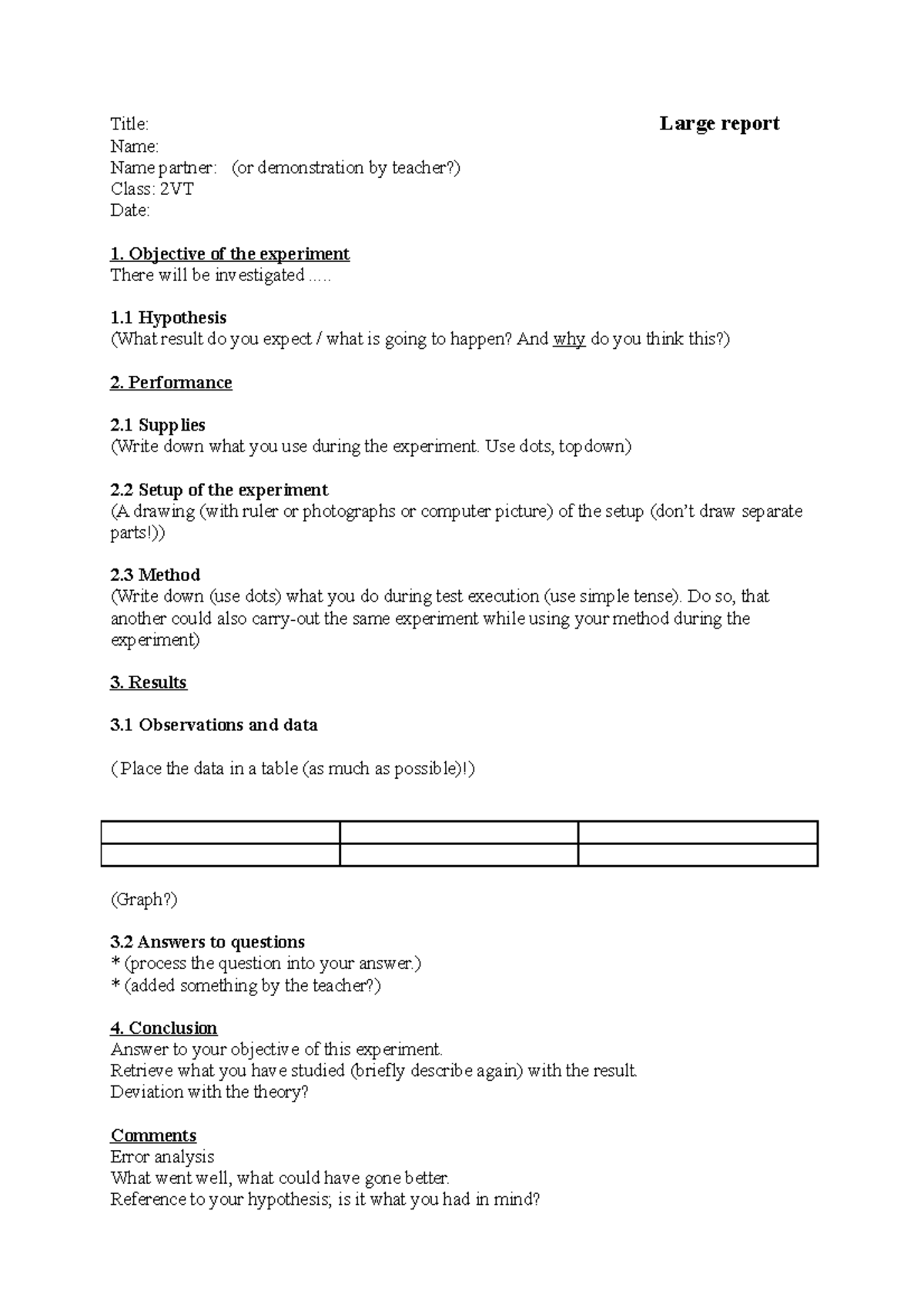 Blank-report-large - Title: Large report Name: Name partner: (or ...