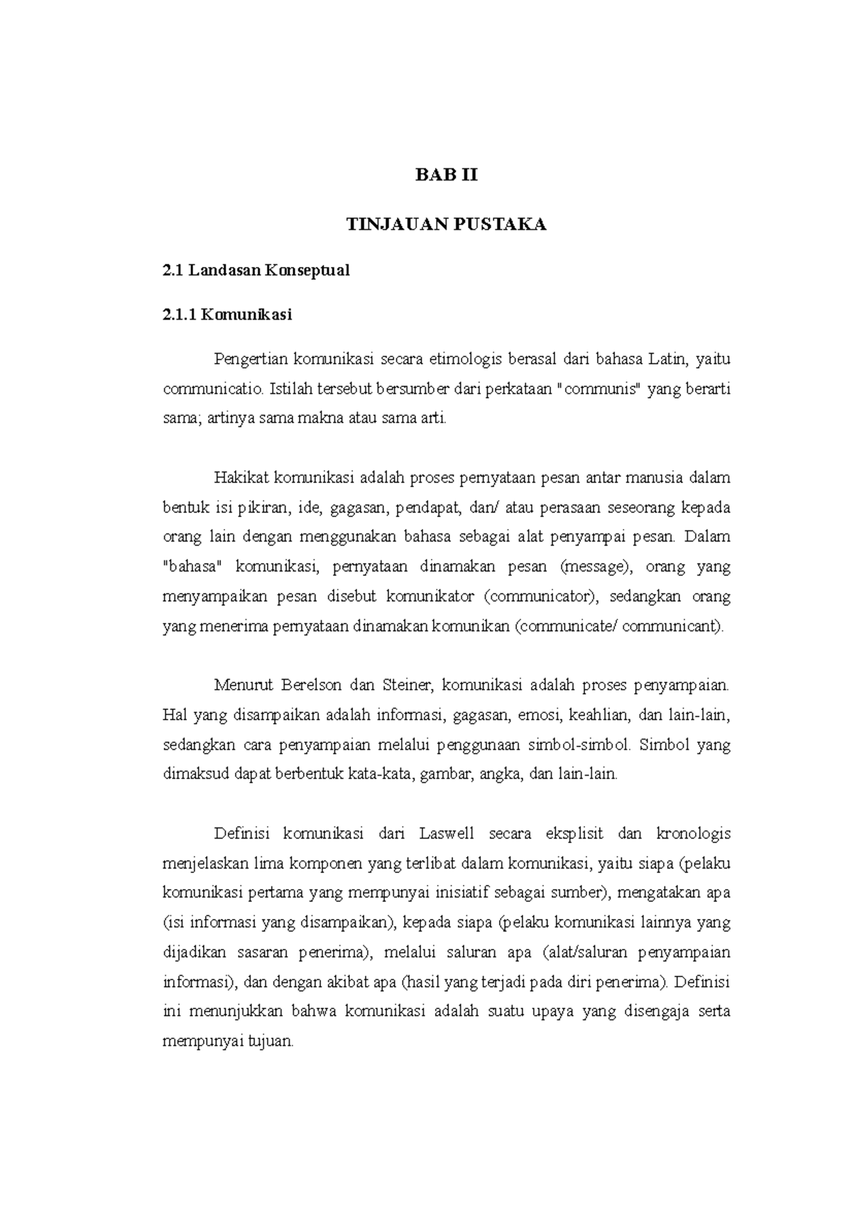 PI BAB II Farid - bab dua - BAB II TINJAUAN PUSTAKA 2 Landasan ...