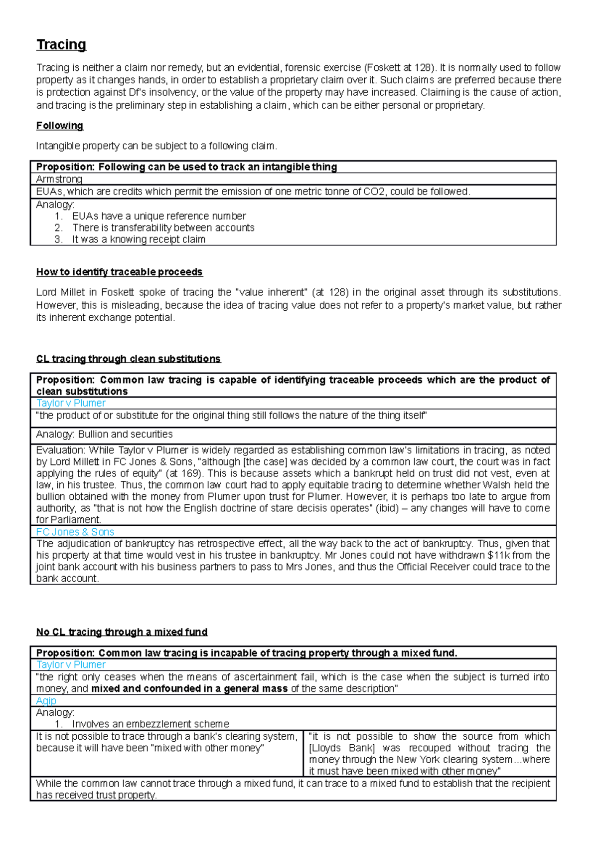 Tracing Notations For - Tracing Tracing is neither a claim nor remedy ...