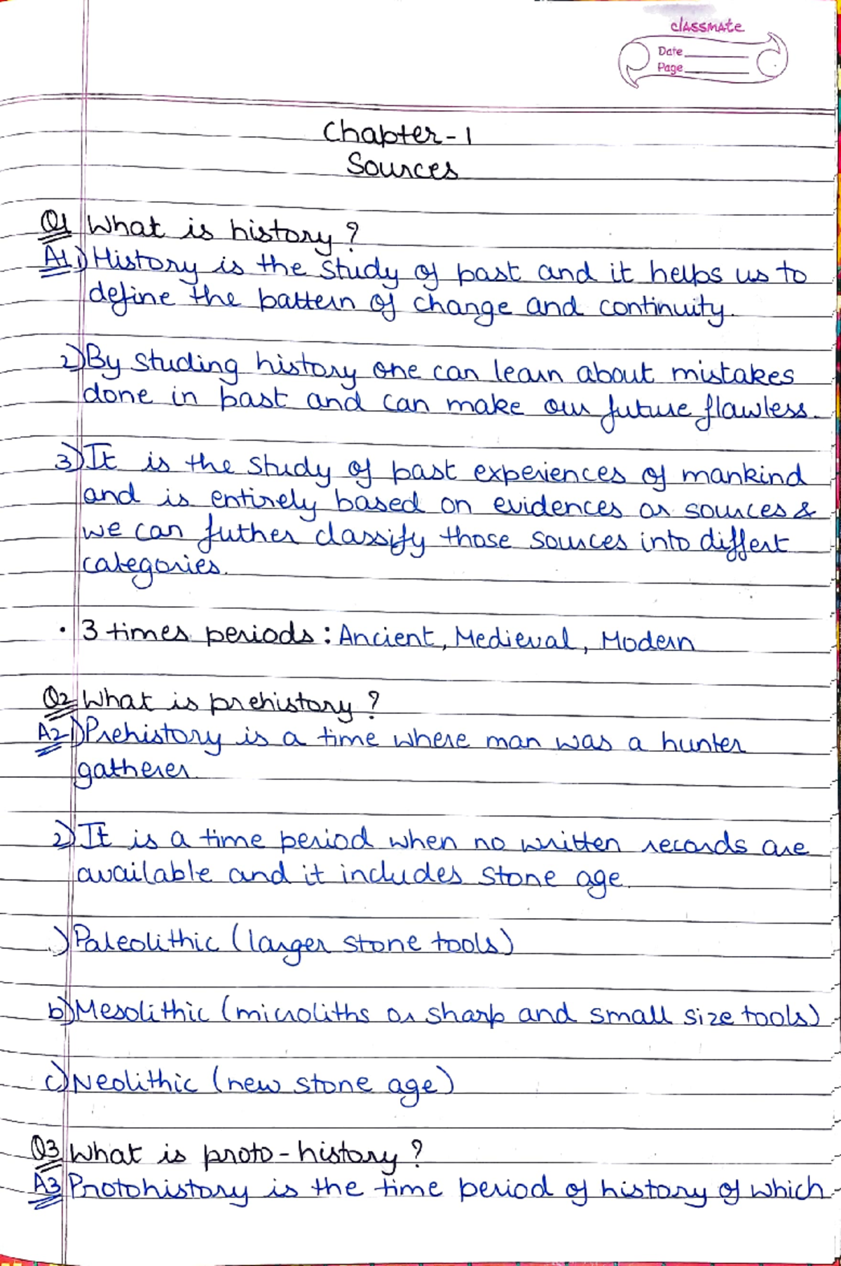 Chapter-1 History and its Sources - alAsSMAte Date. Page Chapte ...