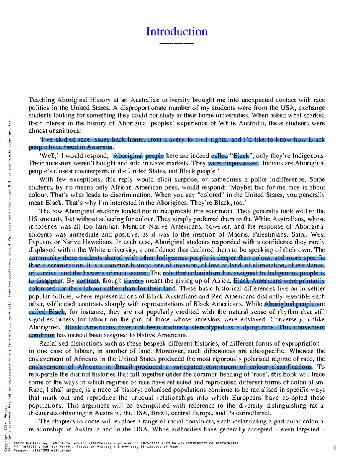 Patrick Wolfe 2016 Introduction Traces Of History Elemen - 8 ...