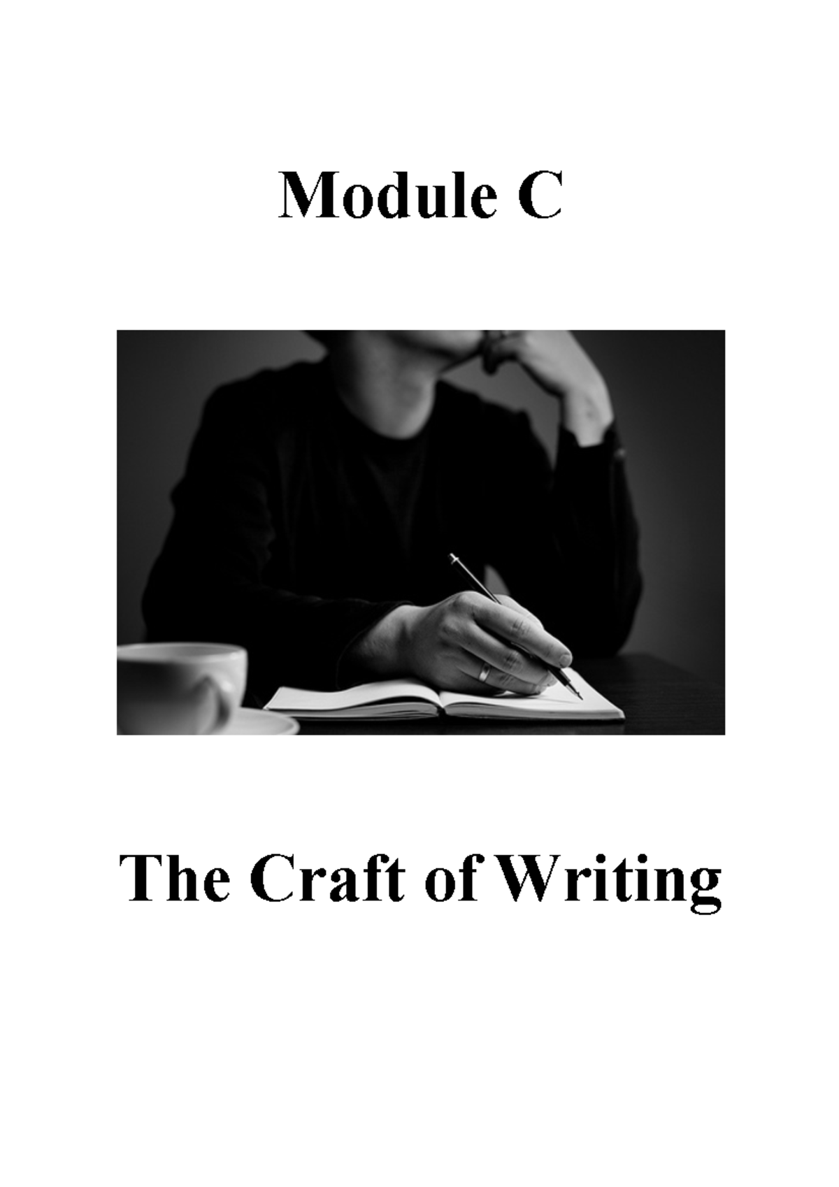 COW Booklet - notes - Module C The Craft of Writing Table of Contents ...