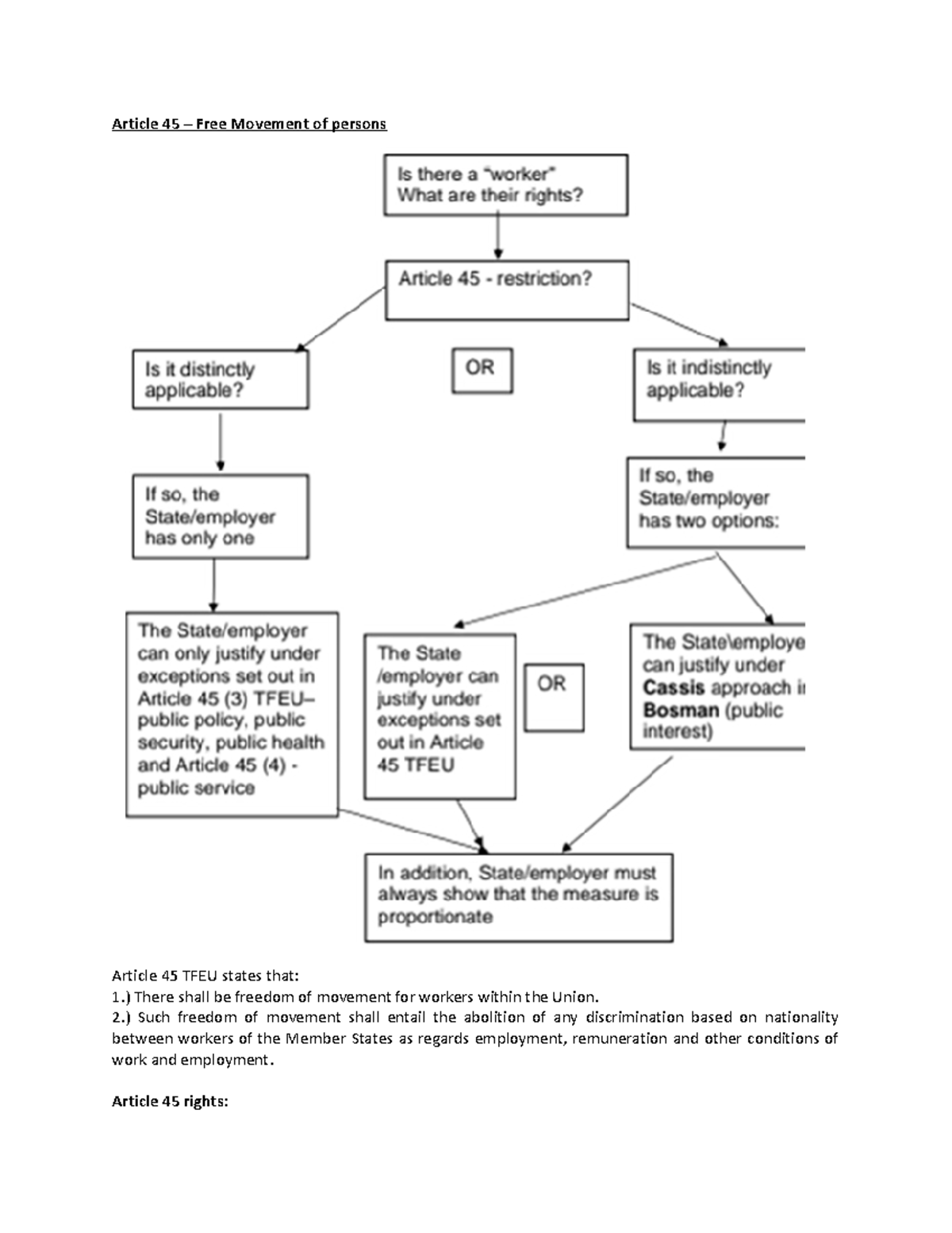 Article 45 - Free Movement of persons - Article 45 – Free Movement of ...