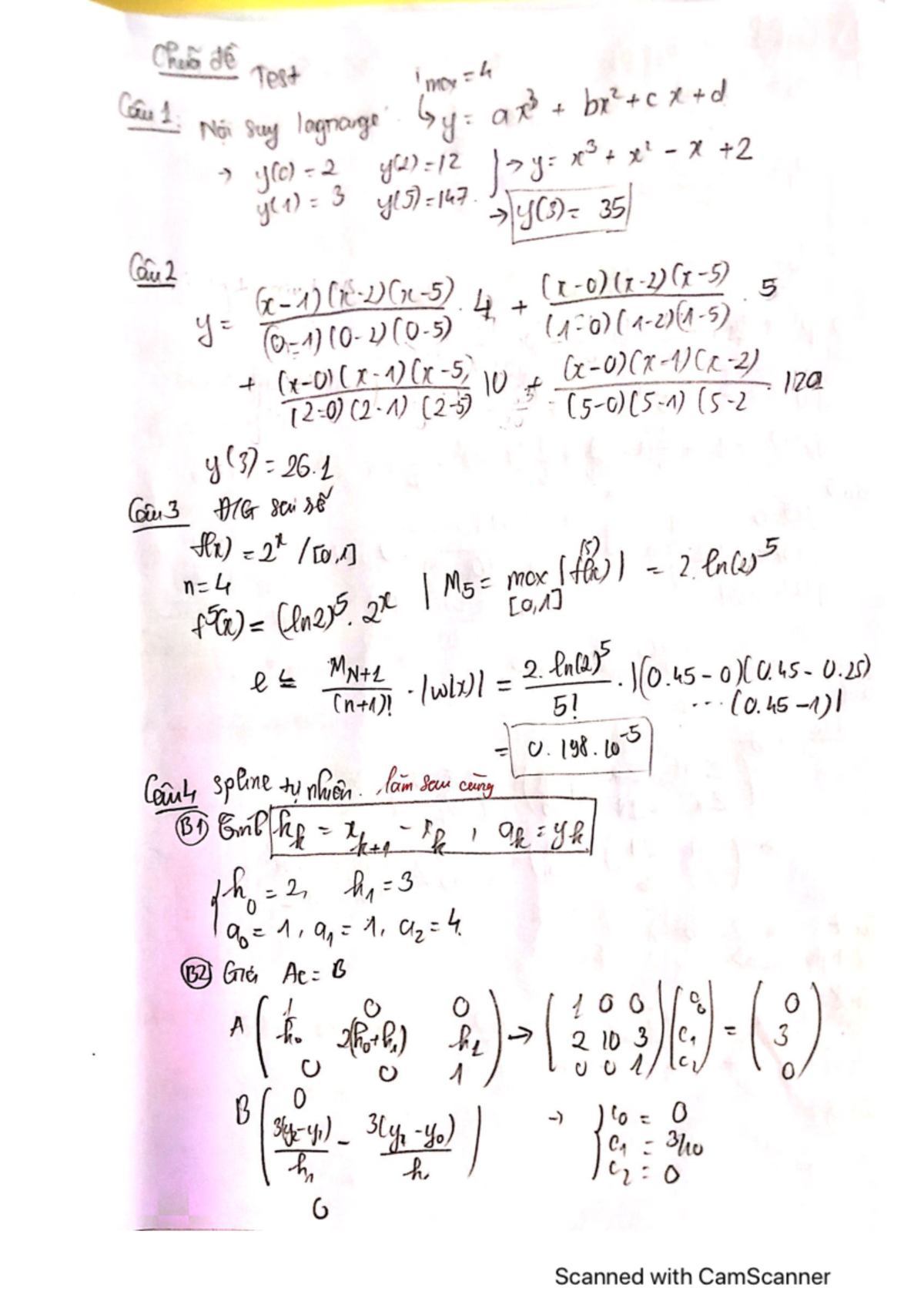 TTKH test GK - 2222 - Check 16 Test Cau1 Noi say lagnange : ax3 35 Cau2 ...