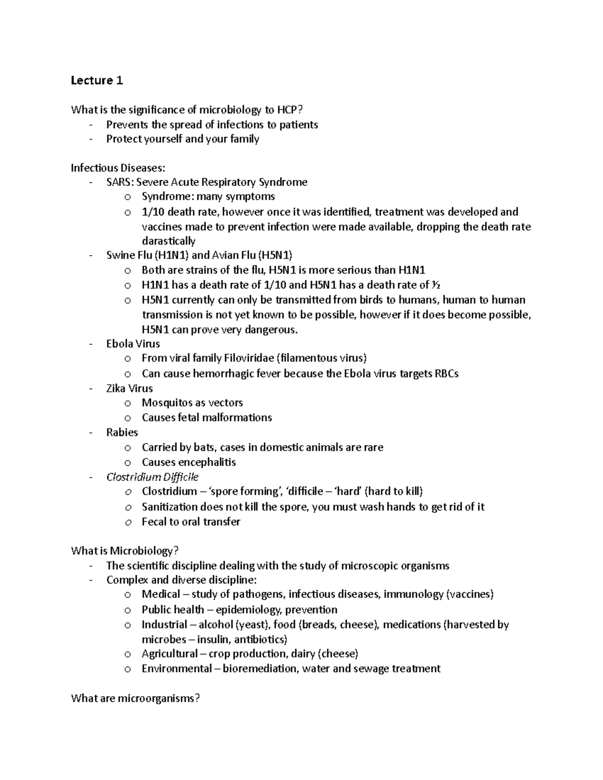 Test 1 Micro Review - Lecture notes 1 - 4 - Lecture 1 What is the ...