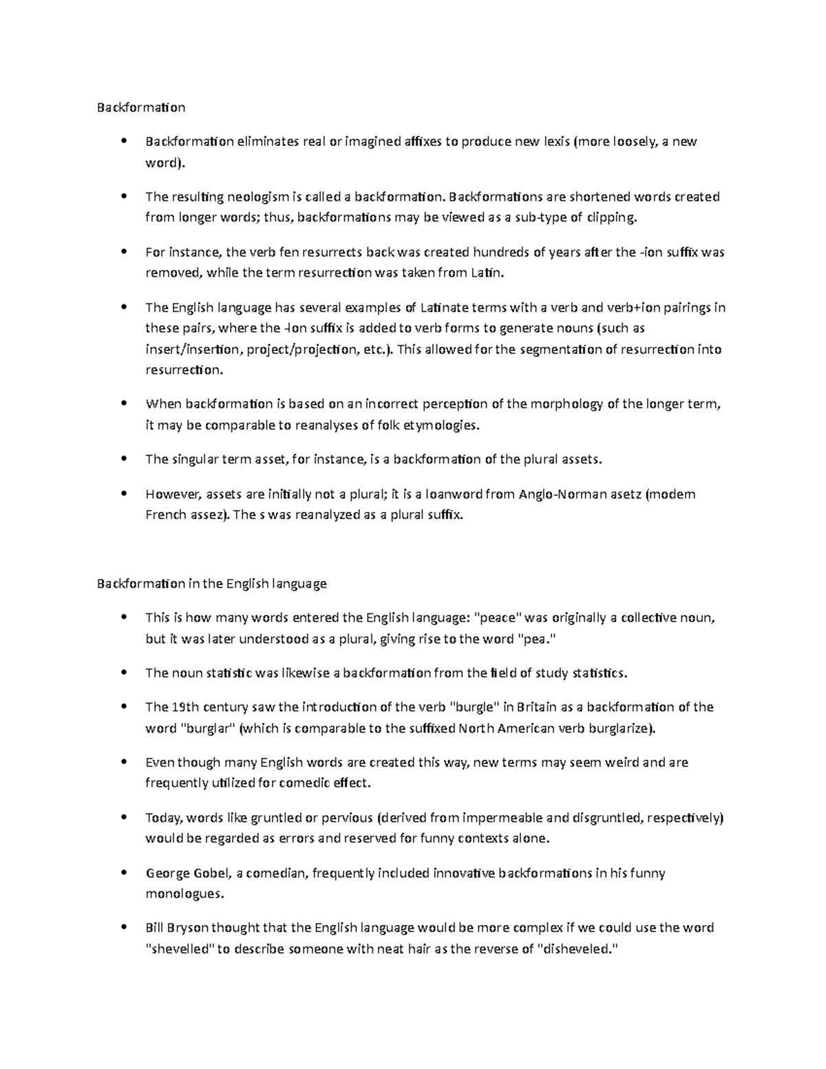 Lecture Notes IN BACK- Formation, Blending AND Borrowing ...