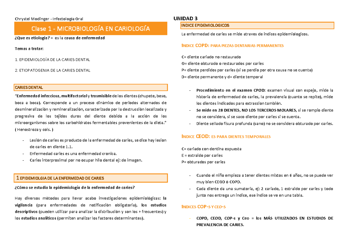 Clase 1 - Microbiologiá EN Cariologiá - Clase 1 - MICROBIOLOGI Á EN ...