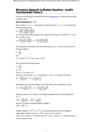 2011-10-Elementary Approach to Modular Equations Hypergeometric Series ...