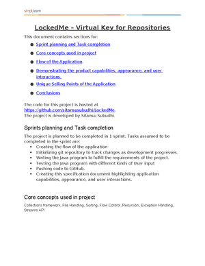 Project Report - N/A - Implement OOPS using JAVA with Data Structures and Beyond Project 1 ...