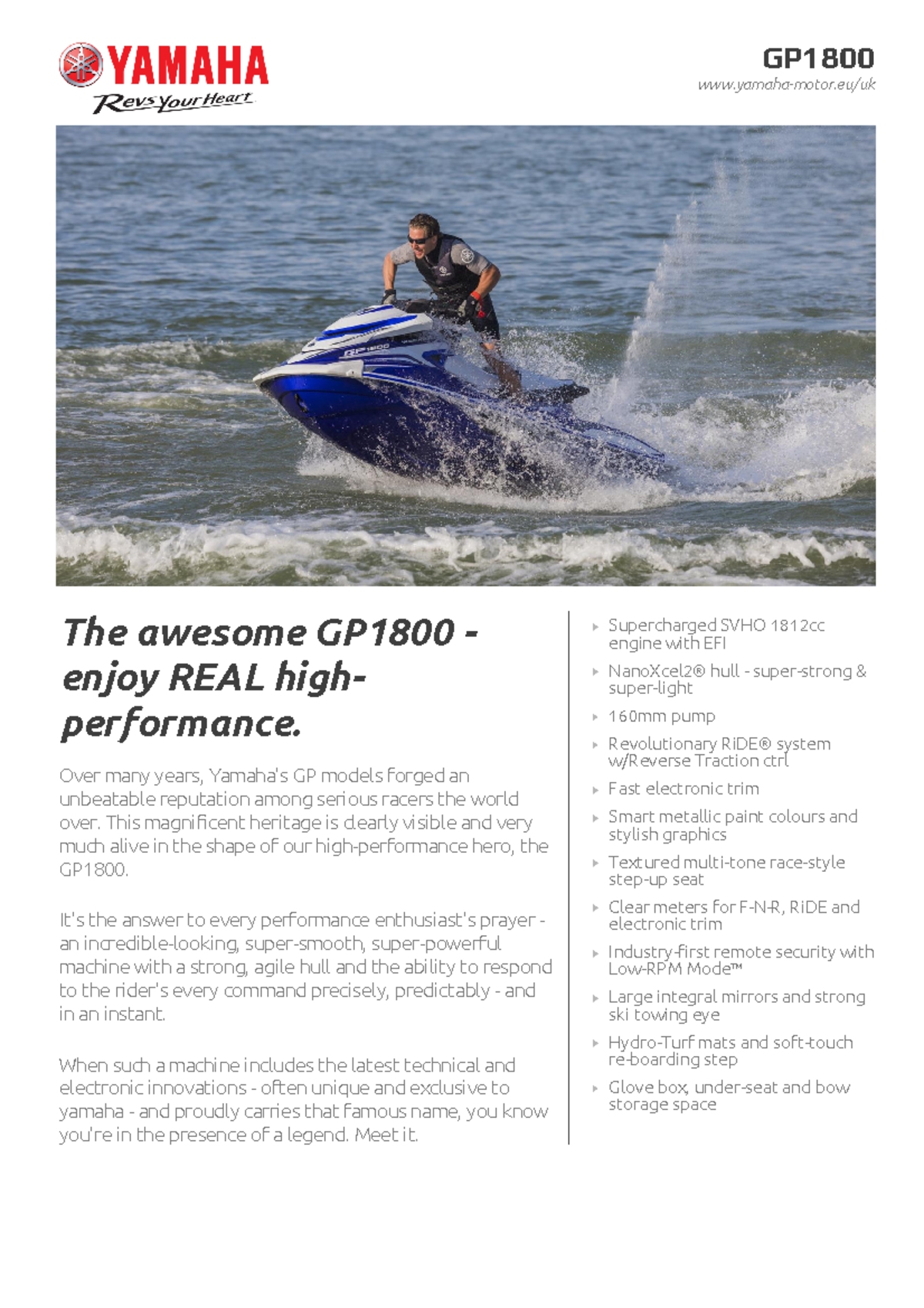 2018-Yamaha-GP1800 - 777 - yamaha-motor/uk The awesome GP1800 - enjoy ...
