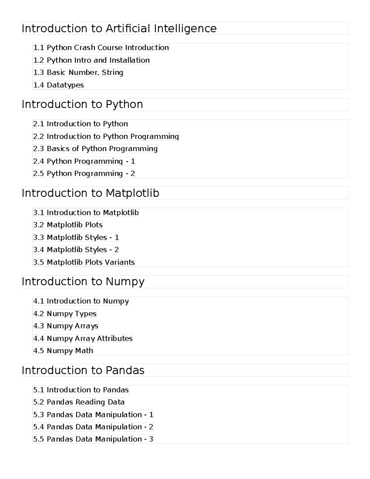 Introduction to Artificial Intelligence - Studocu