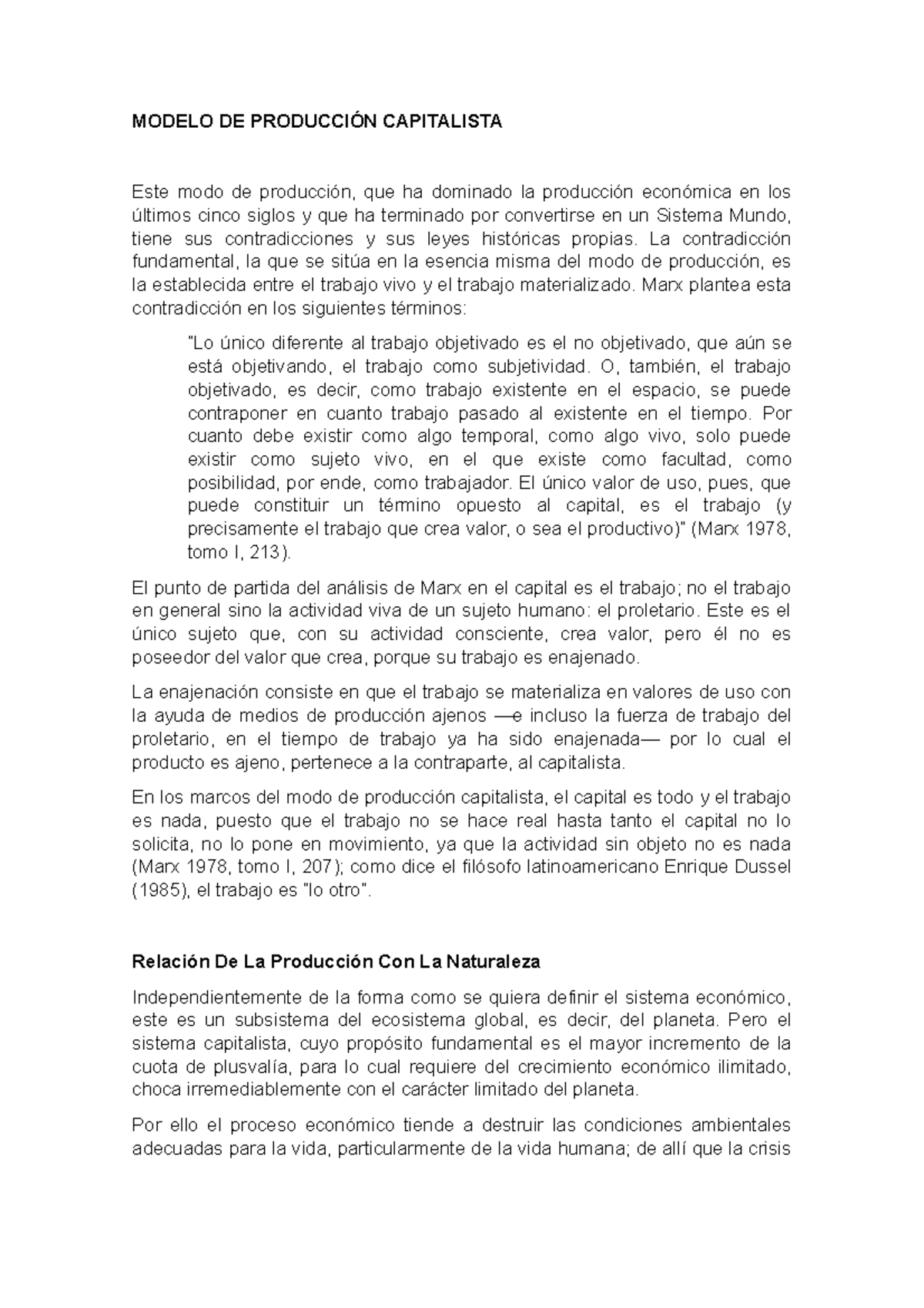 Modelo DE ProducciÓn Capitalista - EcolÓgica - MODELO DE CAPITALISTA ...