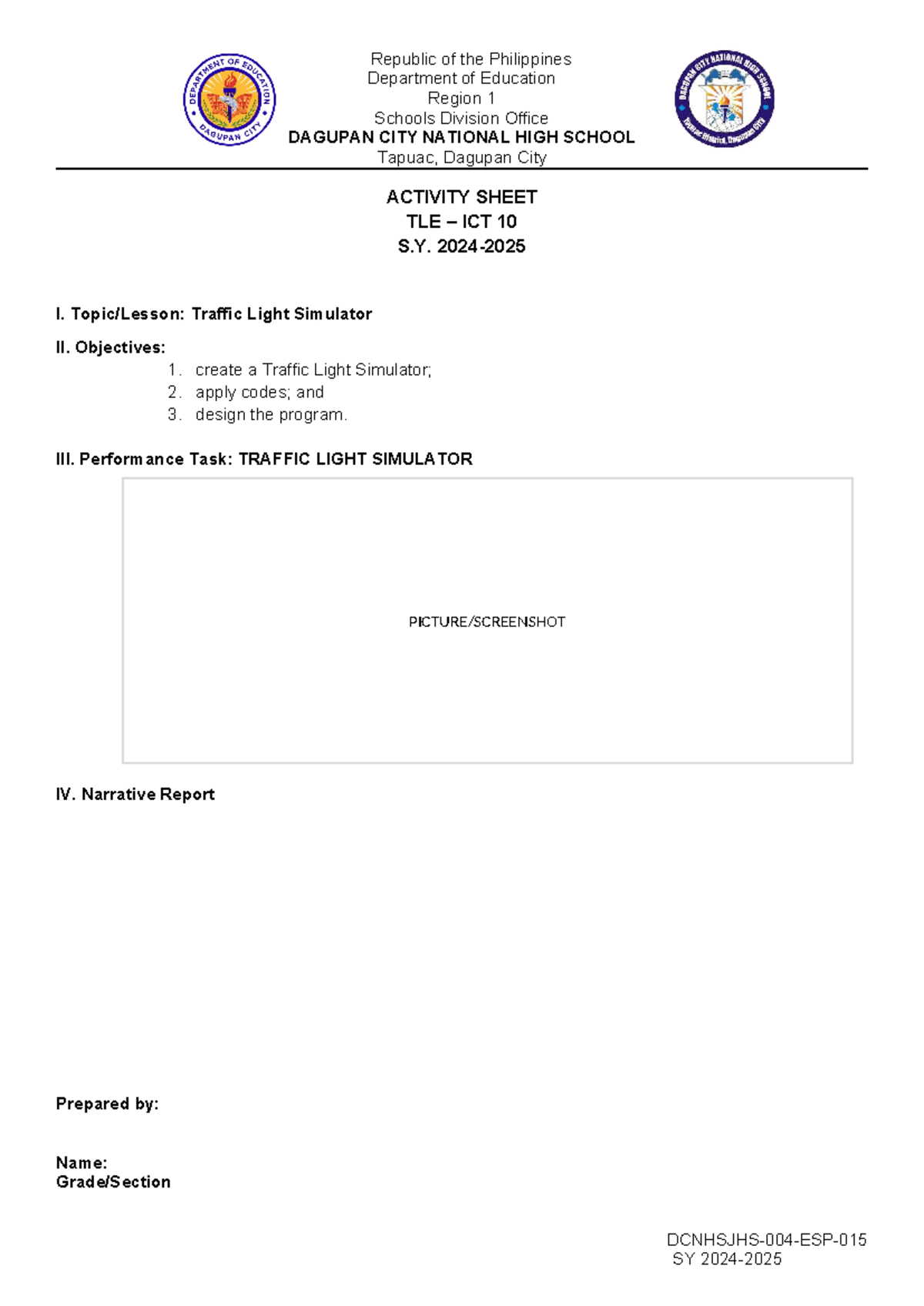 ANIMATION ICT tech - Republic of the Philippines Department of ...