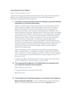 Nr601 week two ihuman reflection - If the patient in this iHuman case ...
