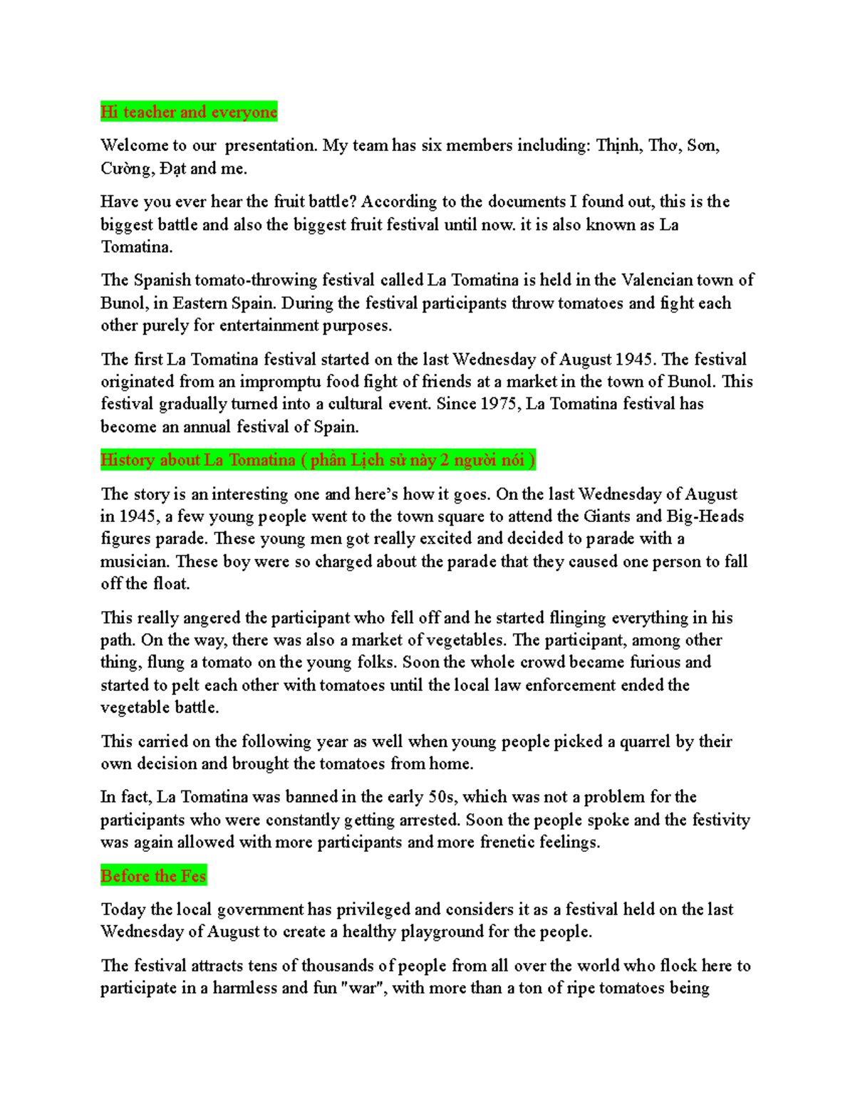 La-Tomatina 1 - Idknsh hshsjshehhe hehehehvd hshebebdbvdh dhdbbd ...