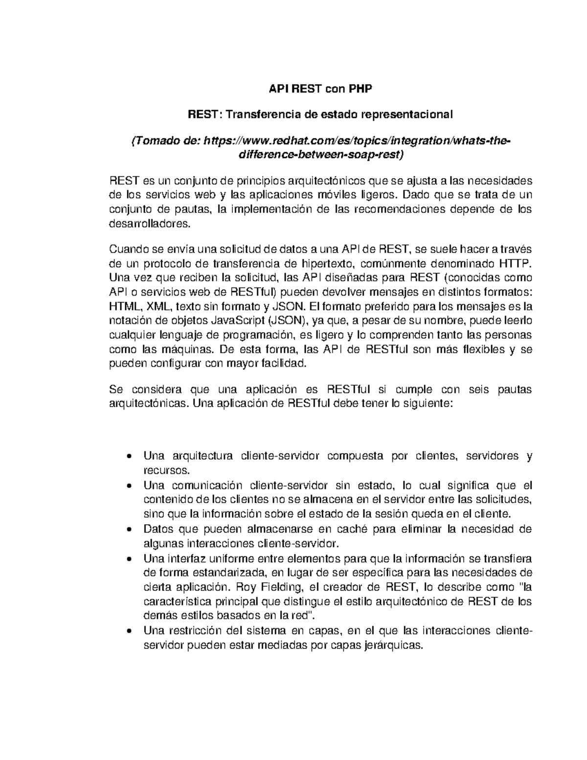 Api Rest Con Php Programacion De Api Rest Api Rest Con Php Rest 1488