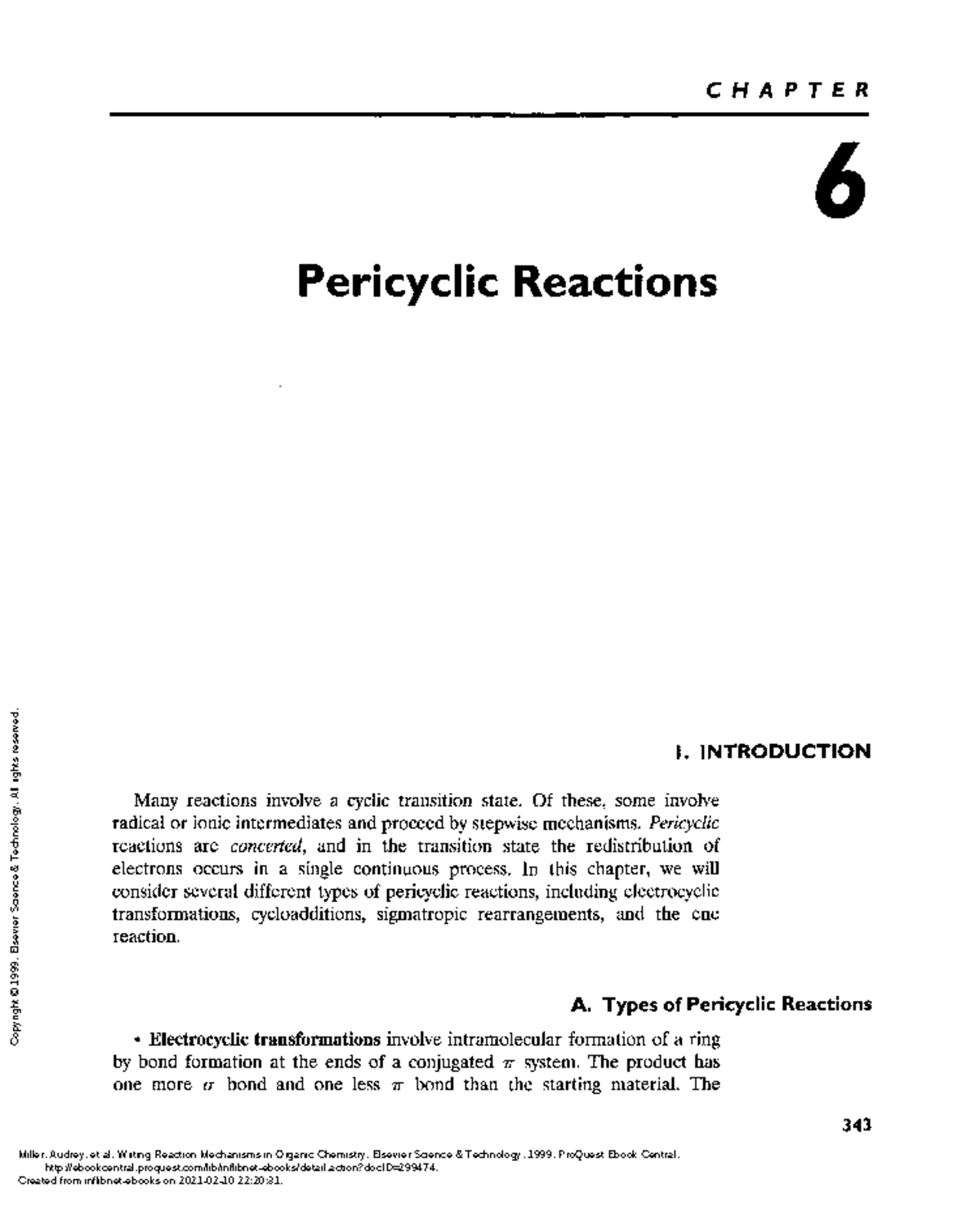 Pericyclic Reactions - Notes - CHAPTER 6 Pericyclic Reactions I ...