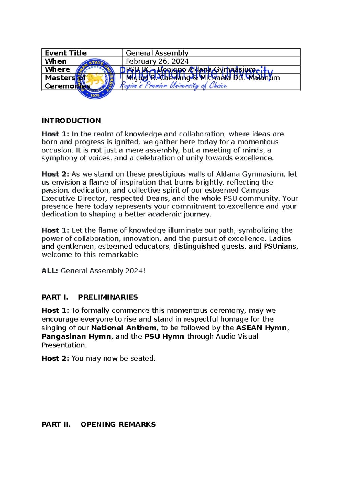 Script-Gen.-Assembly - Event Title General Assembly When February 26 ...