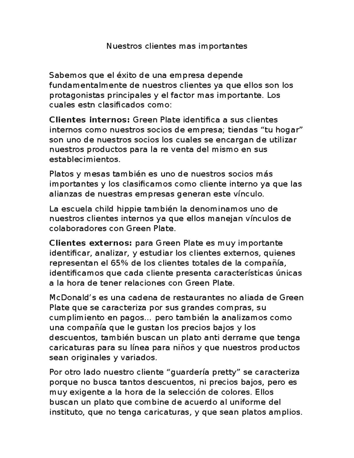 Nuestros clientes mas importantes - Nuestros clientes mas importantes ...