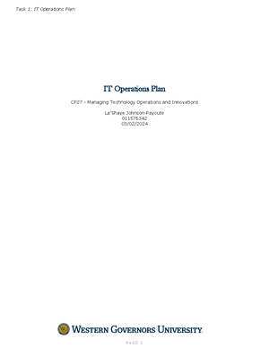 C929 Task Template 240601 - C92 9 Task La’Shaye Johnson-Payoute A ...