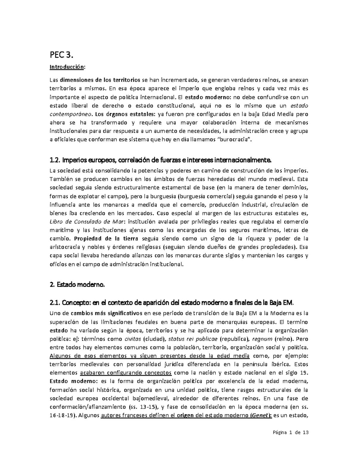 Apuntes FHD PEC 3 - Resum Fundamentos históricos del derecho - PEC 3 ...