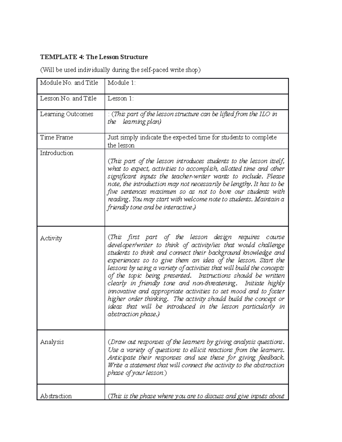 Lesson-Proper-Writing - How to do module making in college - Thesis ...