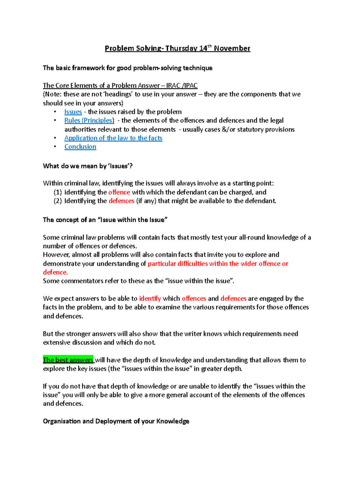 Problem Solving- Thursday 14th November - Problem Solving- Thursday 14 ...