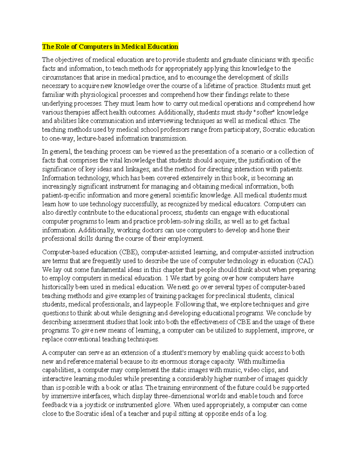 The Role Of Computers In Medical Education Students Must Get Familiar the-role-of-computers-in-medical-education-students-must-get-familiar