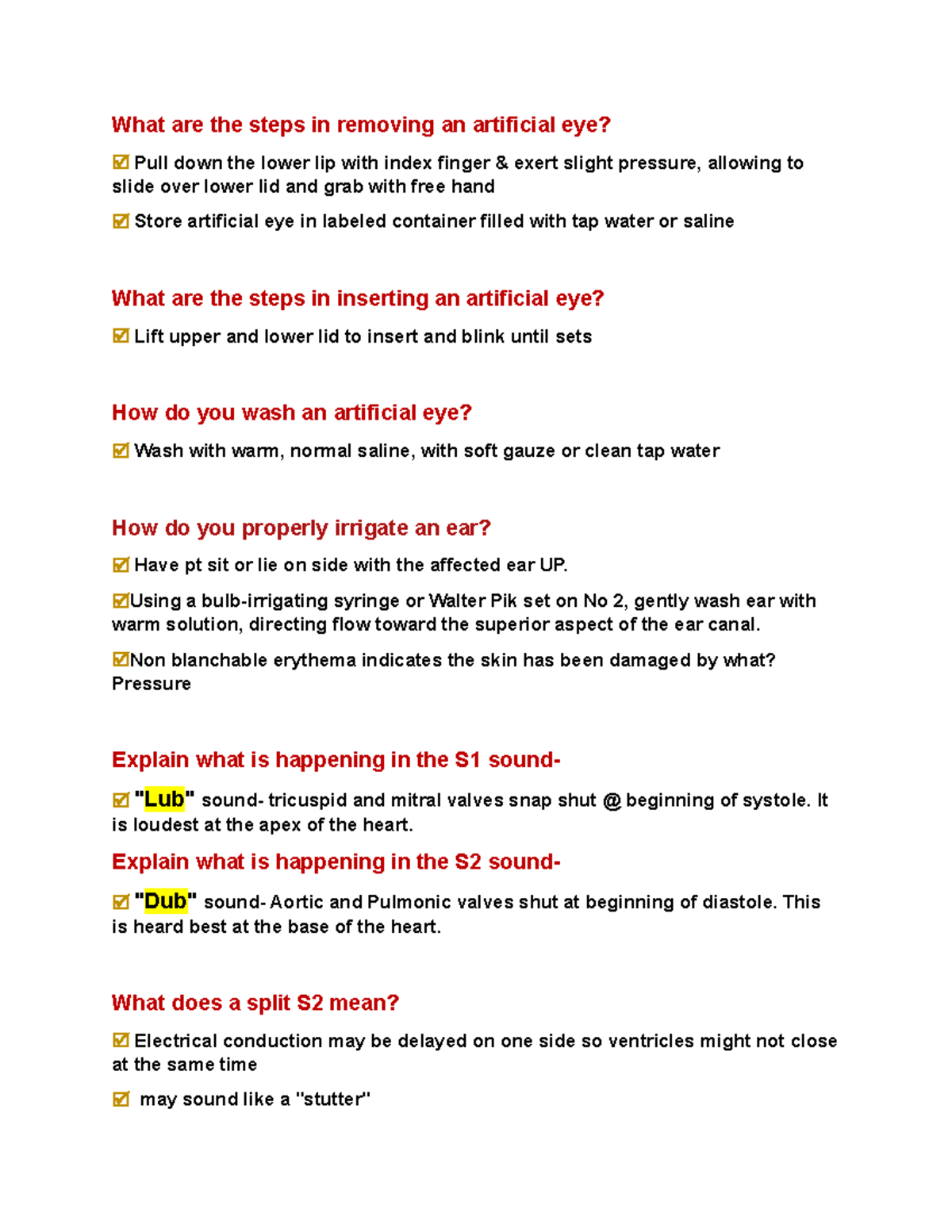ATI fundamentals - ati - What are the steps in removing an artificial ...