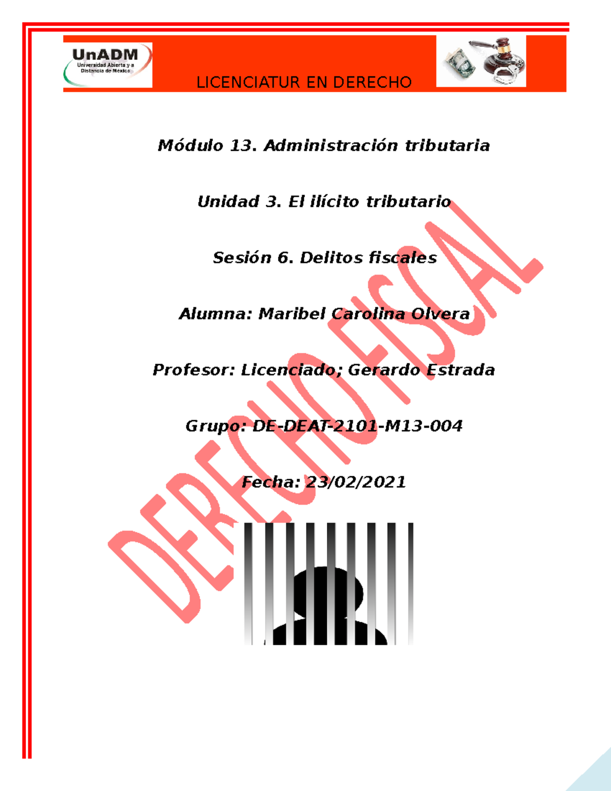 Módulo 13 S6 - DERECHO INTERACIONAL PUBLICO - Módulo 13. Administración ...