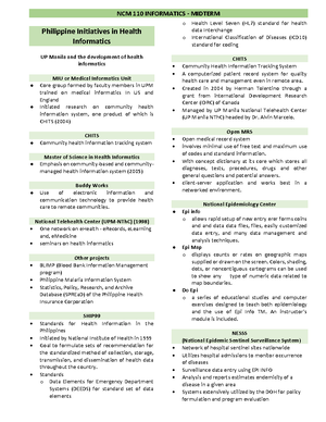 NCM-108- Prelim - notes - BIOETHICS NCM - 108 HEALTH CARE ETHICS ...