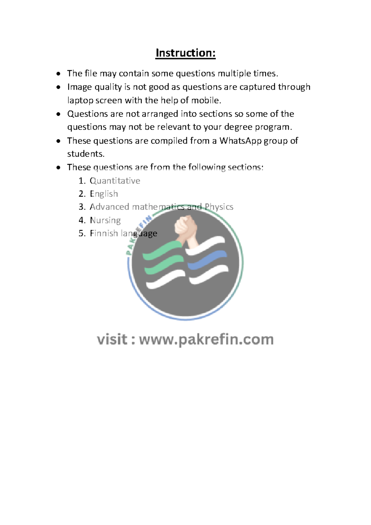 UAS-Exam(written interview) - Instruction: The file may contain some ...