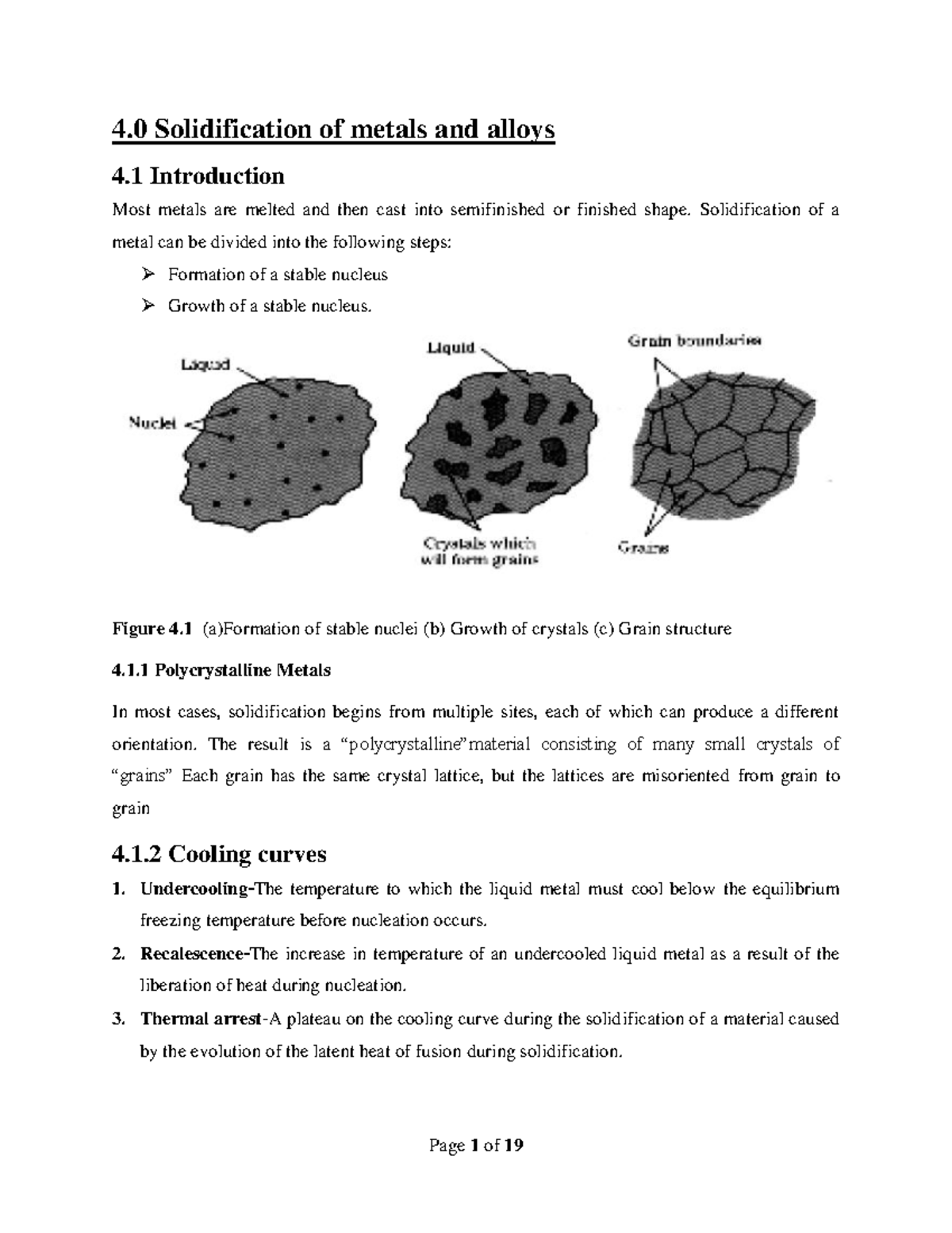 Lesson 4-Solidification of metals and alloys - Warning: TT: undefined ...