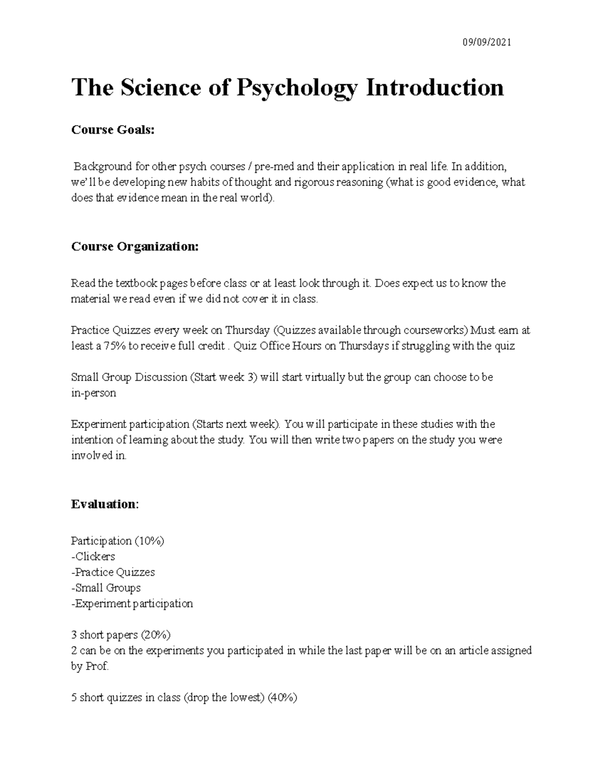 Science of Psychology Introduction 09 09 - The Science of Psychology ...