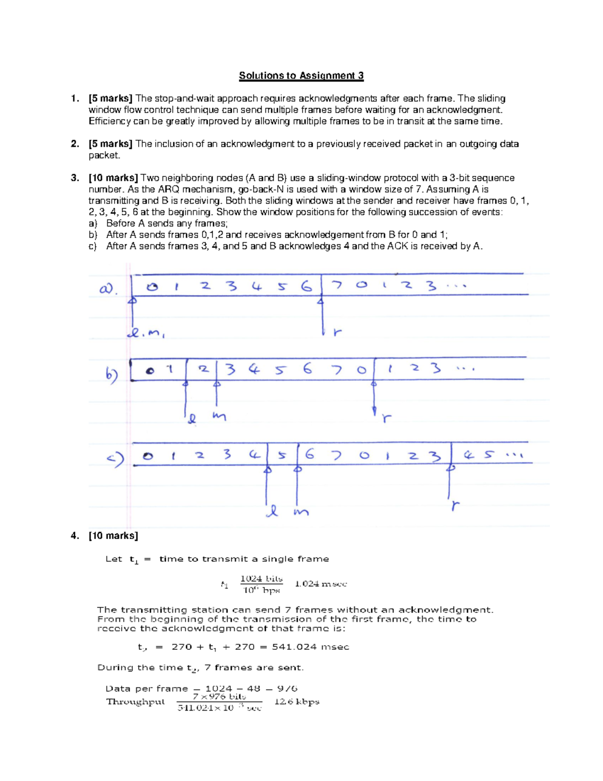 Solutions assignment 3 ceg3185 2020w - GNG1106 - uOttawa - Studocu
