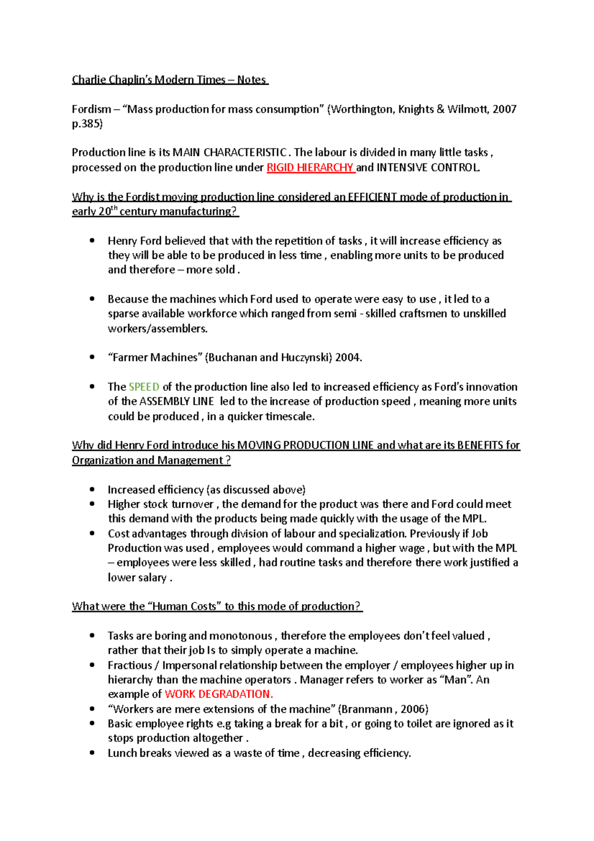 Charlie Chaplin - IMPD Notes - Charlie Chaplin’s Modern Times – Notes ...