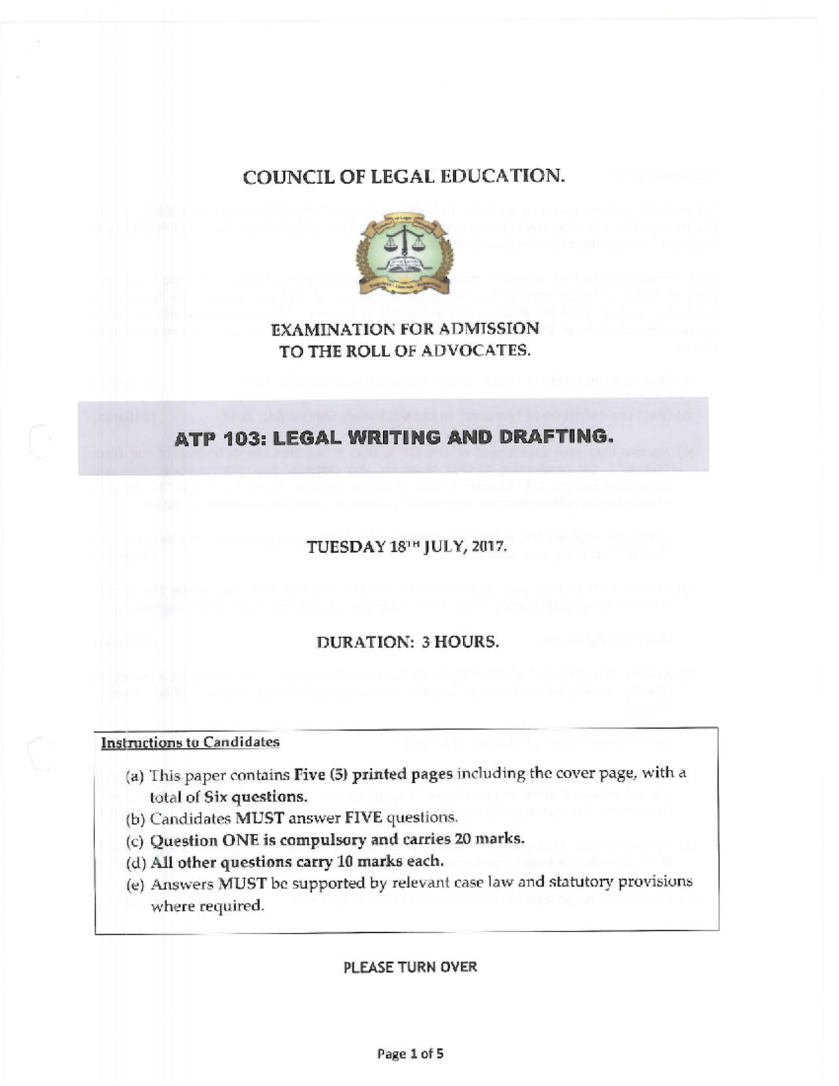 Legal writing and drafting - Studocu