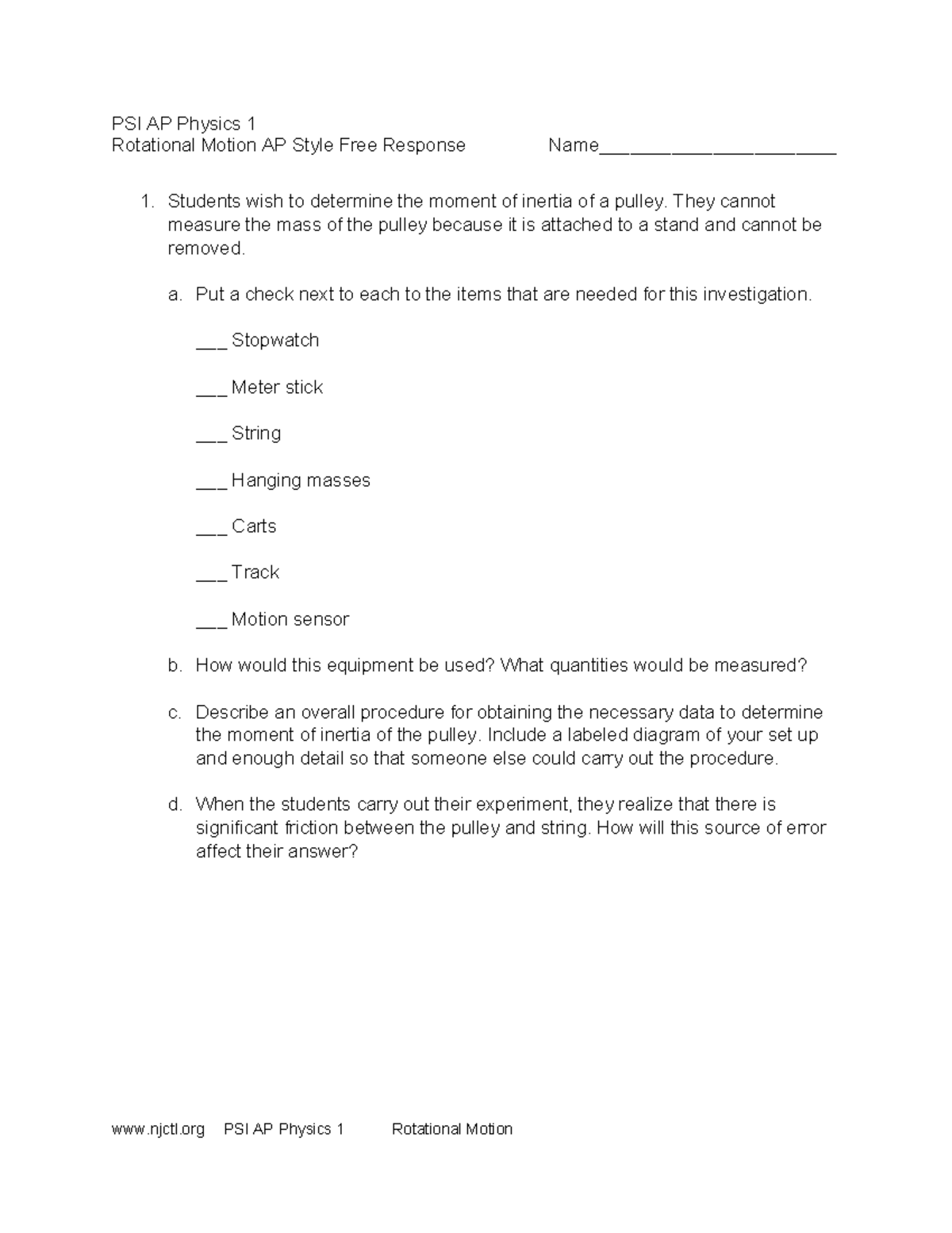 Ap-phys1 rotational-motion-ap-style-free-response-questions 2022-02-27 ...