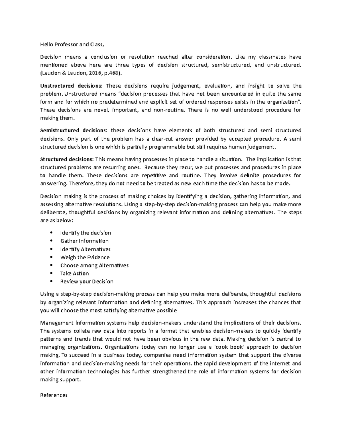 Disscussion 2 - Assignment and tutorial work - Hello Professor and ...