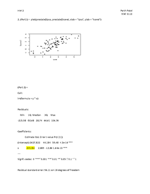 HW 6 - This is Applied Regression HW - Problem 1: For the prostate data, fit a model with lpsa ...