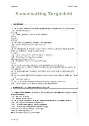 Basisonderwijs Les 6 en 7 samenvatting - Basisonderwijs Les 6- Ontwikkeling van het schoolkind ...