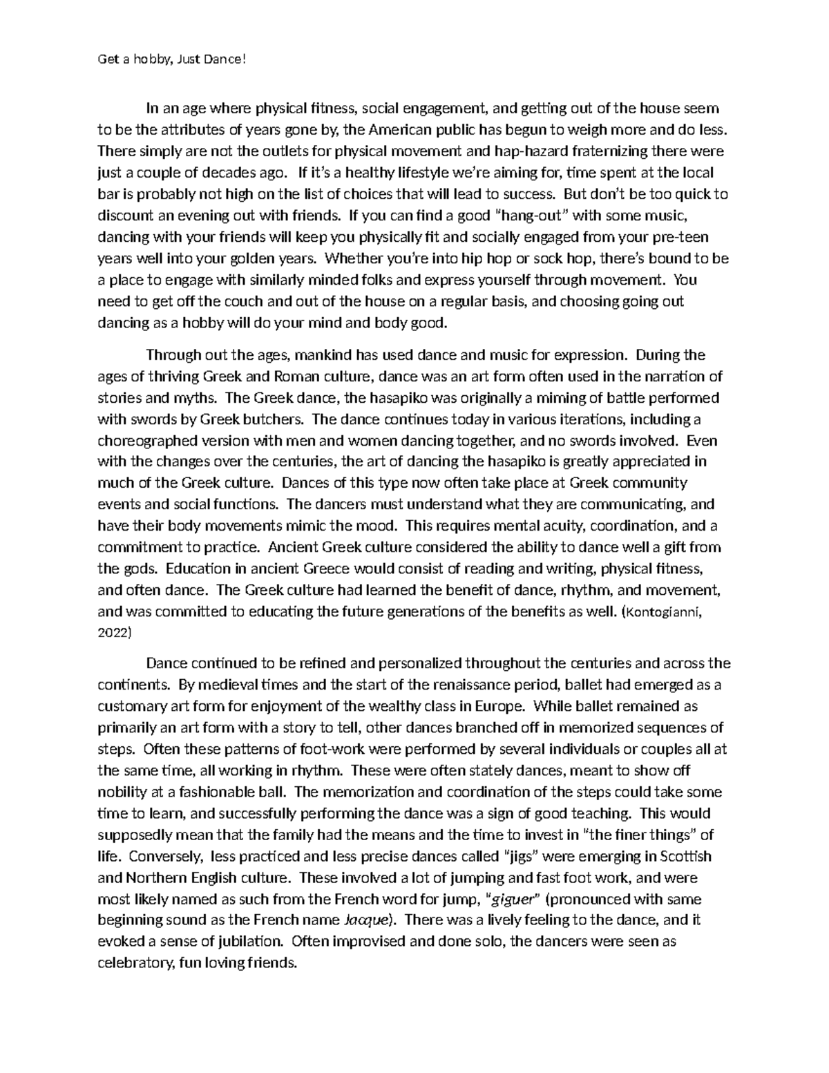 C455 Assignment 2 - In an age where physical fitness, social engagement ...