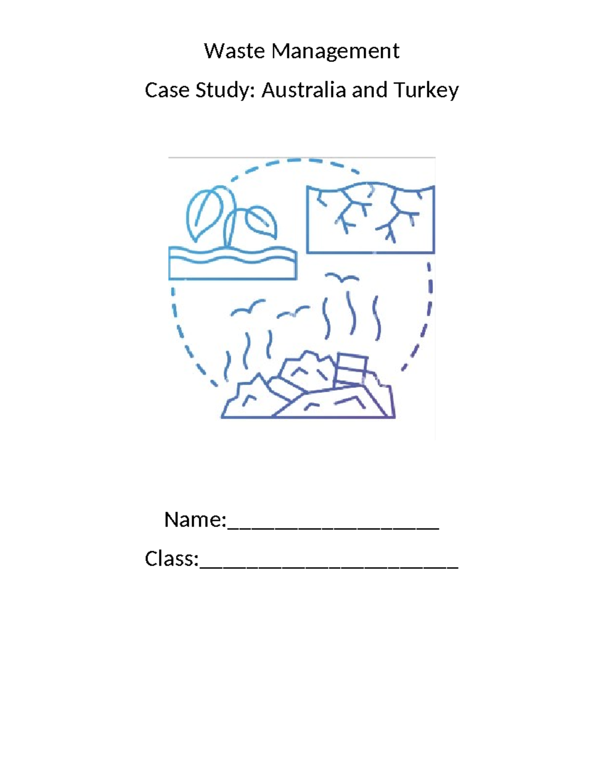 Waste Management yr 10 worksheet - Waste Management Case Study ...