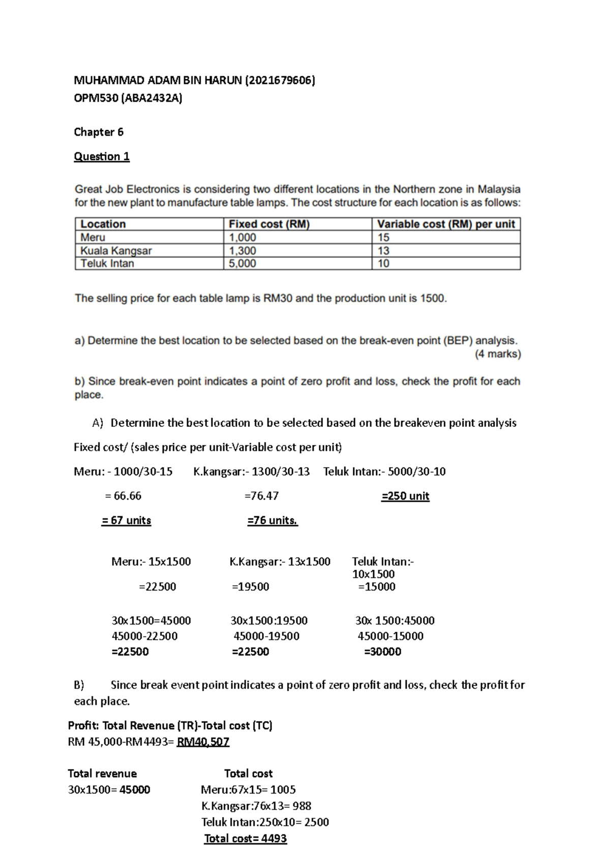 Chapter 6 Tutorial- Muhammad ADAM (2021679606) - MUHAMMAD ADAM BIN ...