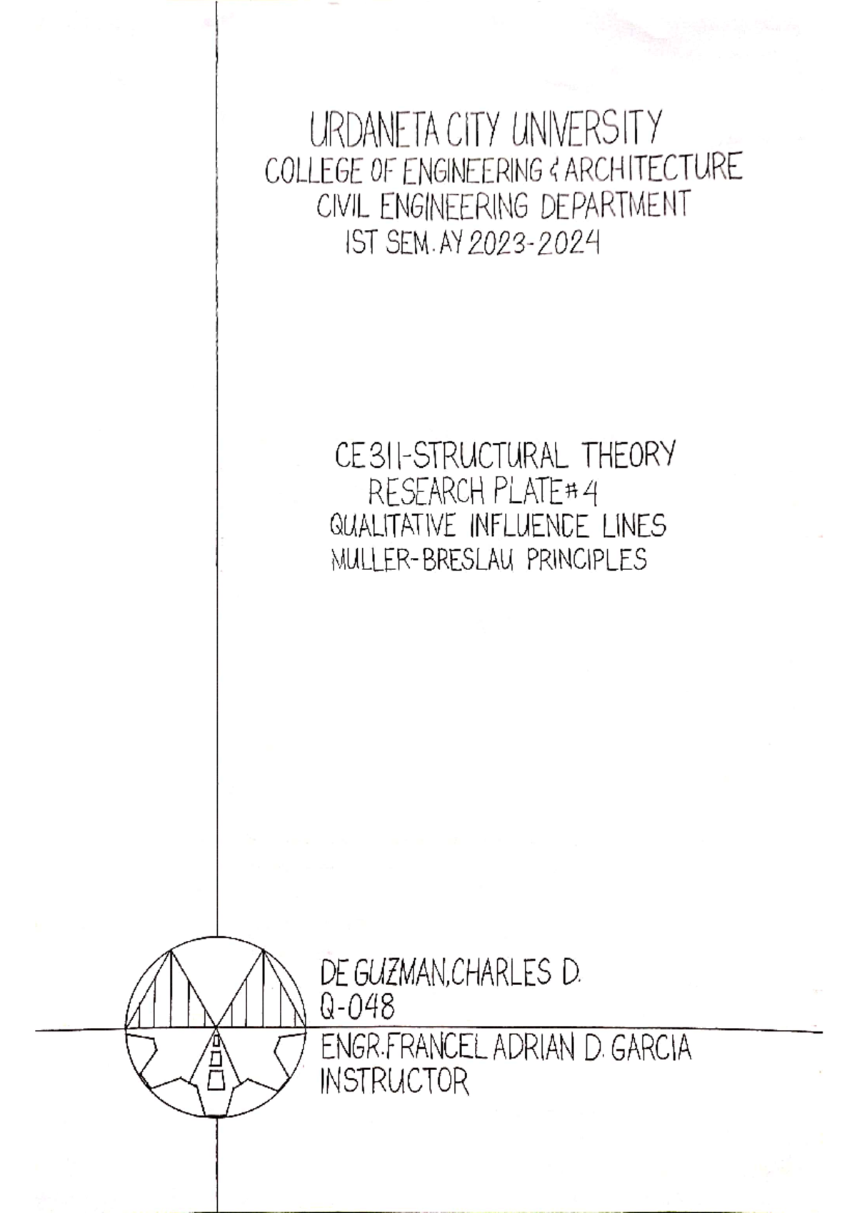 Q048 DE Guzman Charles Research Plate 4 - BS Civil Engineering - Studocu